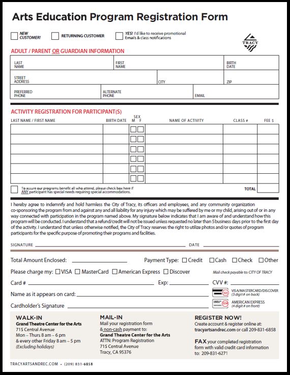 Classes - The Grand Theatre Center for the Arts